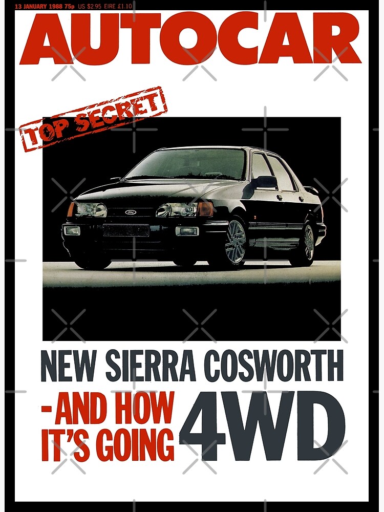 "FORD SIERRA COSWORTH" Poster for Sale by ThrowbackMotors | Redbubble