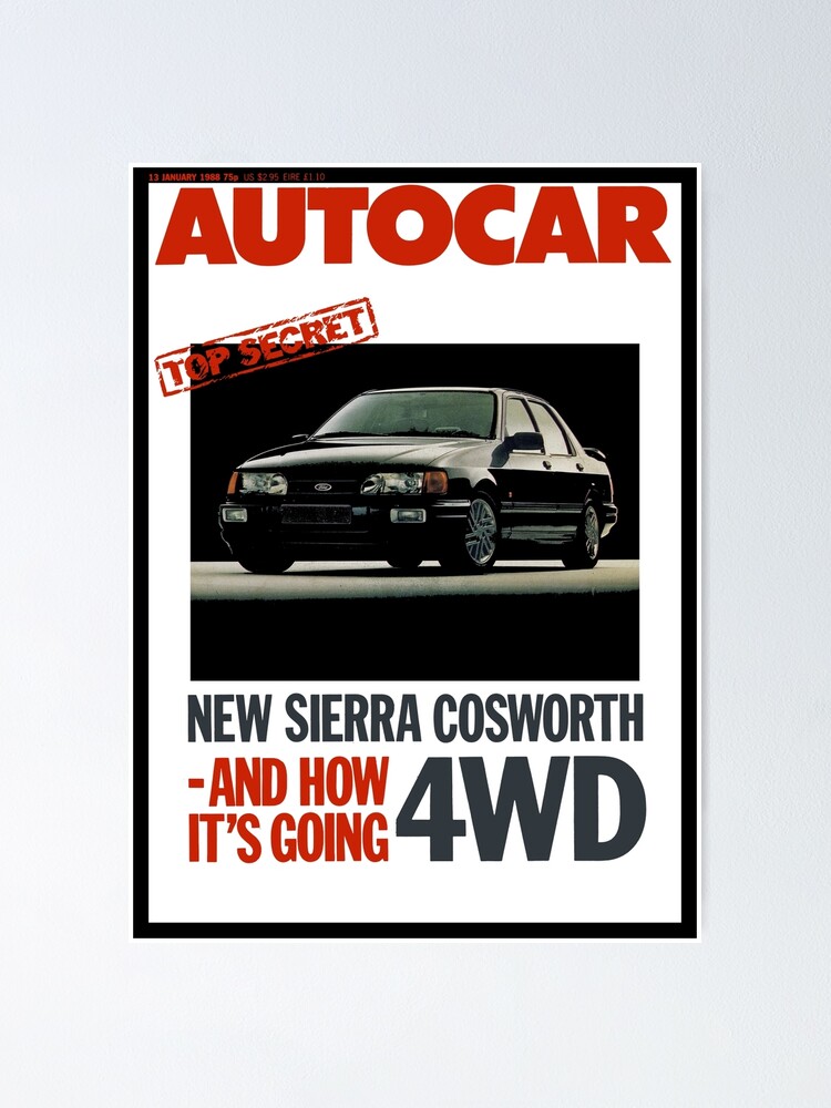 "FORD SIERRA COSWORTH" Poster for Sale by ThrowbackMotors | Redbubble