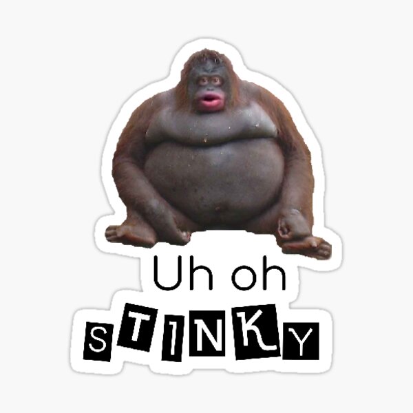 "Uh oh stinky" Sticker by Isaburg7 | Redbubble