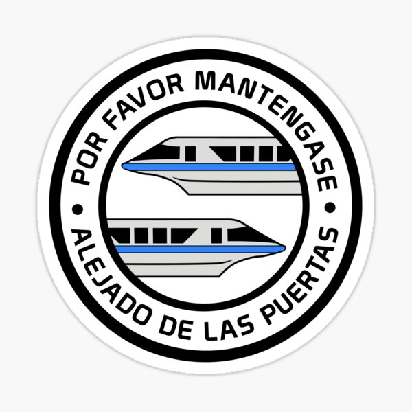 "MonorailPorFavorBlue" Sticker for Sale by WDWretro | Redbubble