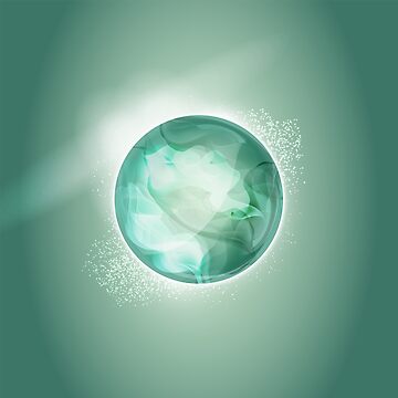 "FF7 - White Holy Materia" Poster for Sale by zsdezigns | Redbubble