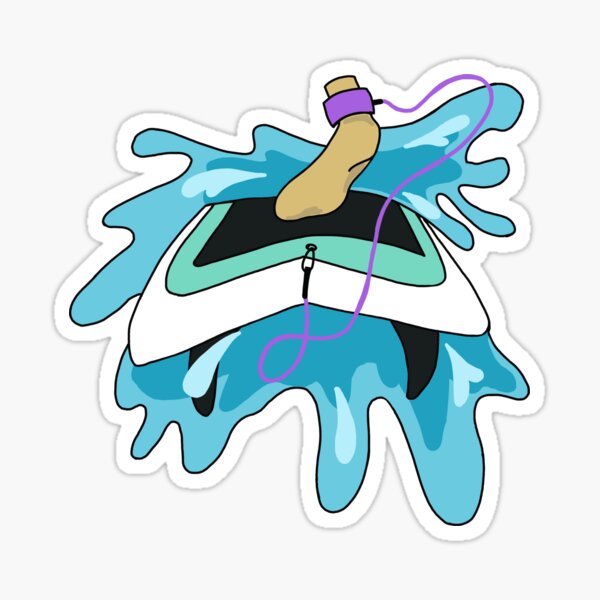 "Surfer's Splash" Sticker for Sale by jsont-art | Redbubble