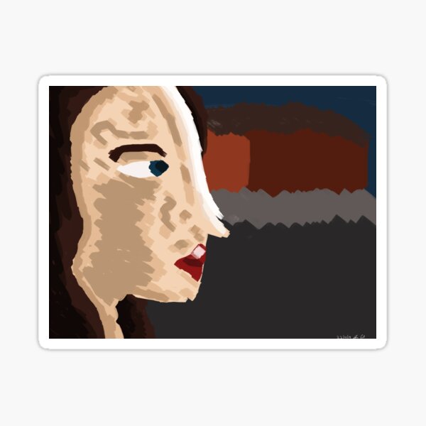 "Waiting" Sticker by dominiccivilart | Redbubble