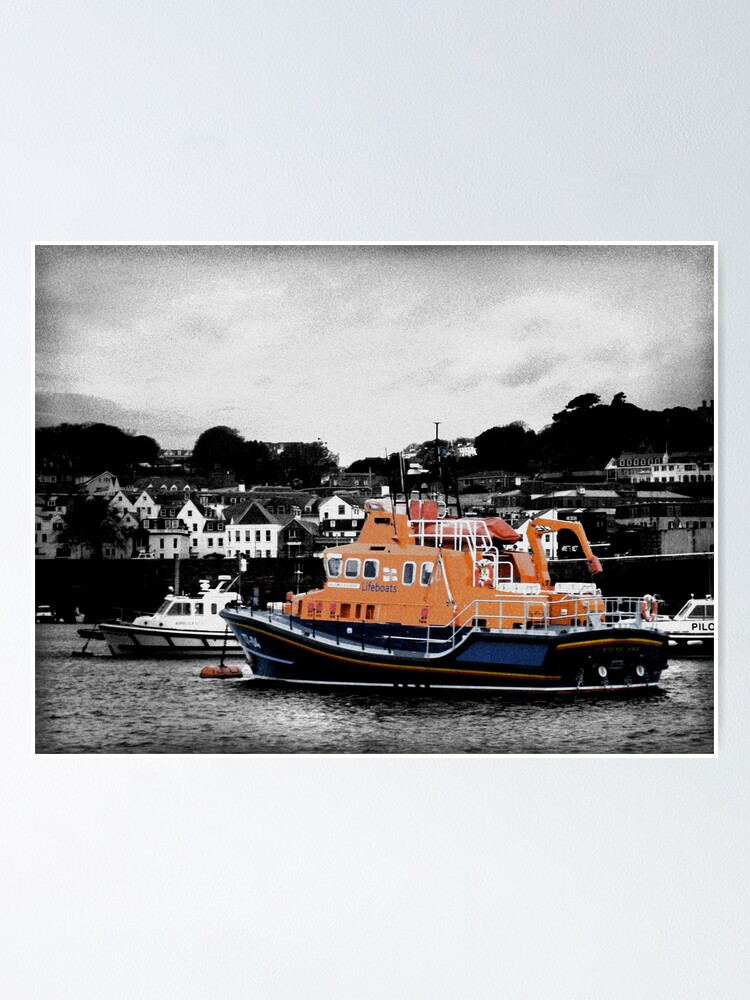 "Guernsey Lifeboat" Poster by Zedder | Redbubble