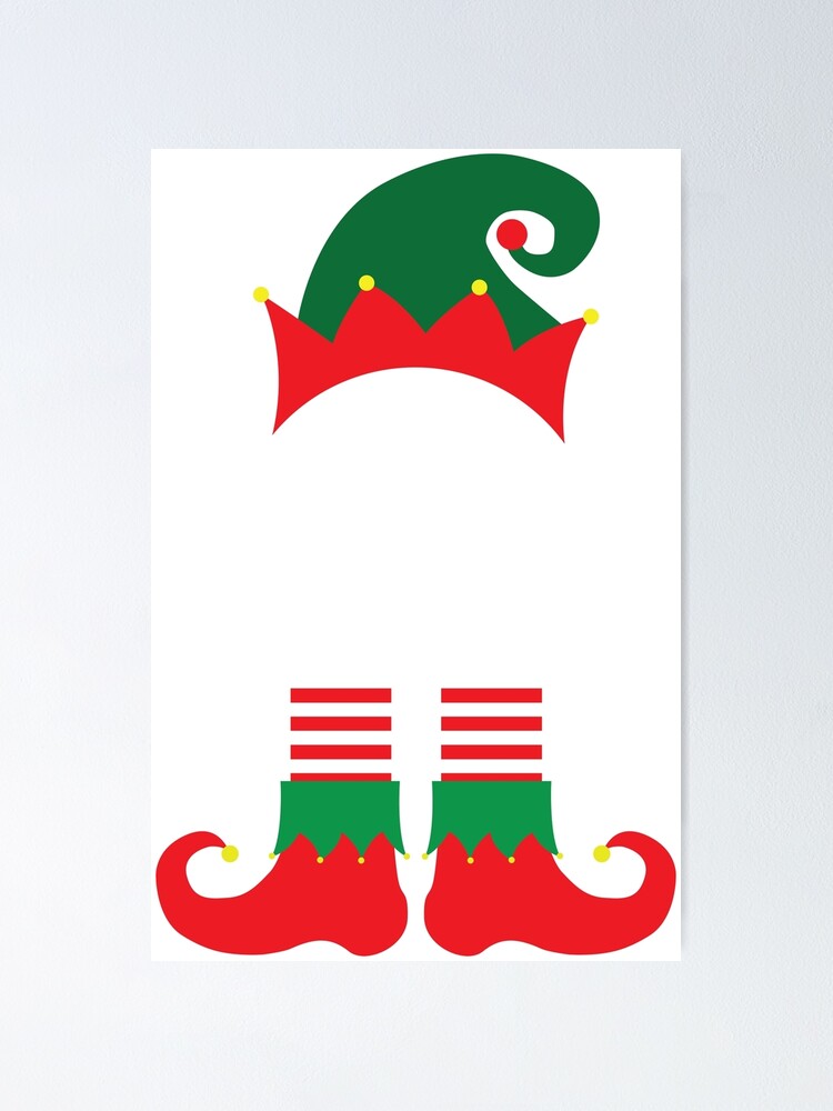 "Elf Feet & Hat" Poster for Sale by Mysewcuteboutiq | Redbubble