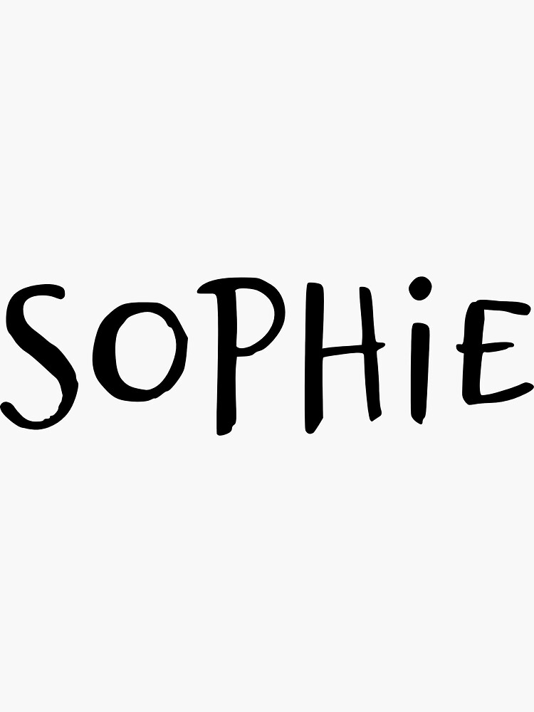 "SOPHIE" Sticker for Sale by Sekripro | Redbubble