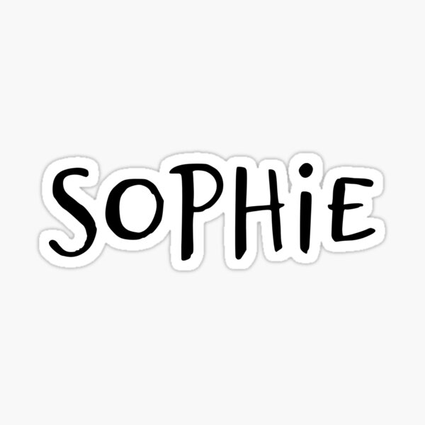 "SOPHIE" Sticker for Sale by Sekripro | Redbubble