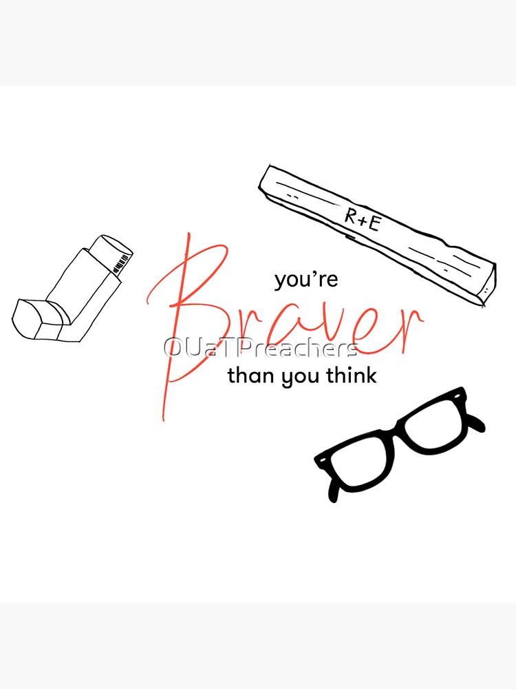 "You’re braver than you think • Reddie " Sticker for Sale by ...
