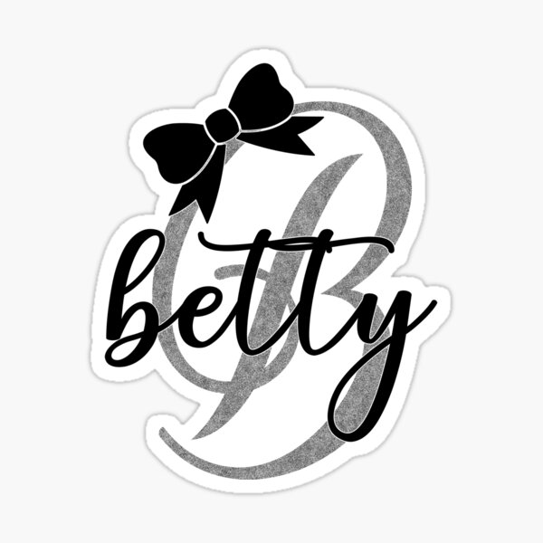 Pegatina «Betty niña hermana amiga mujer tía» de Thestarrysky | Redbubble