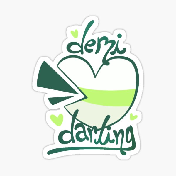 "demiromantic darling" Sticker for Sale by Cybernonymous | Redbubble