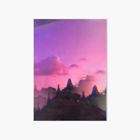 "Pink Sky Sticker" Art Board Print by otterpopgirl | Redbubble