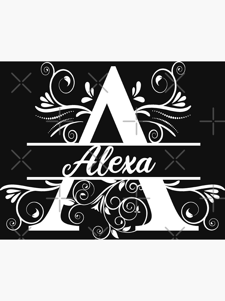 Lámina fotográfica «Monograma de nombre personalizado - A - Alexa ...