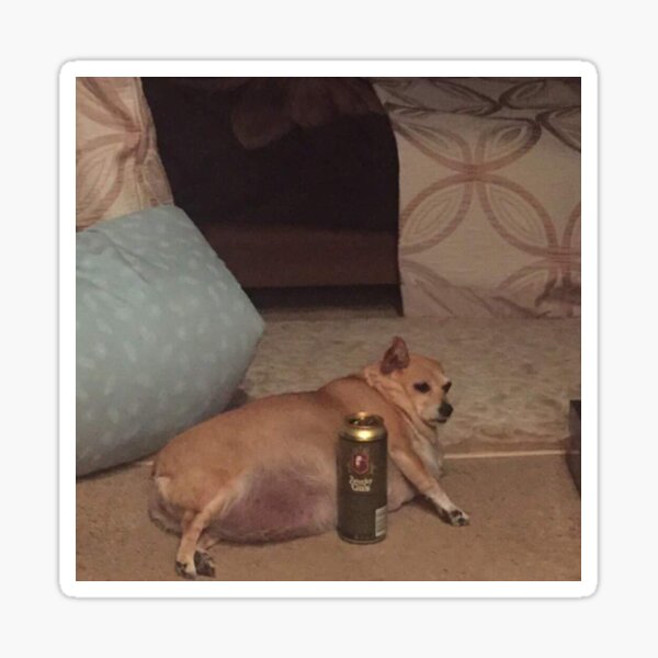 "Fat Doggo" Sticker for Sale by Lavendermode | Redbubble