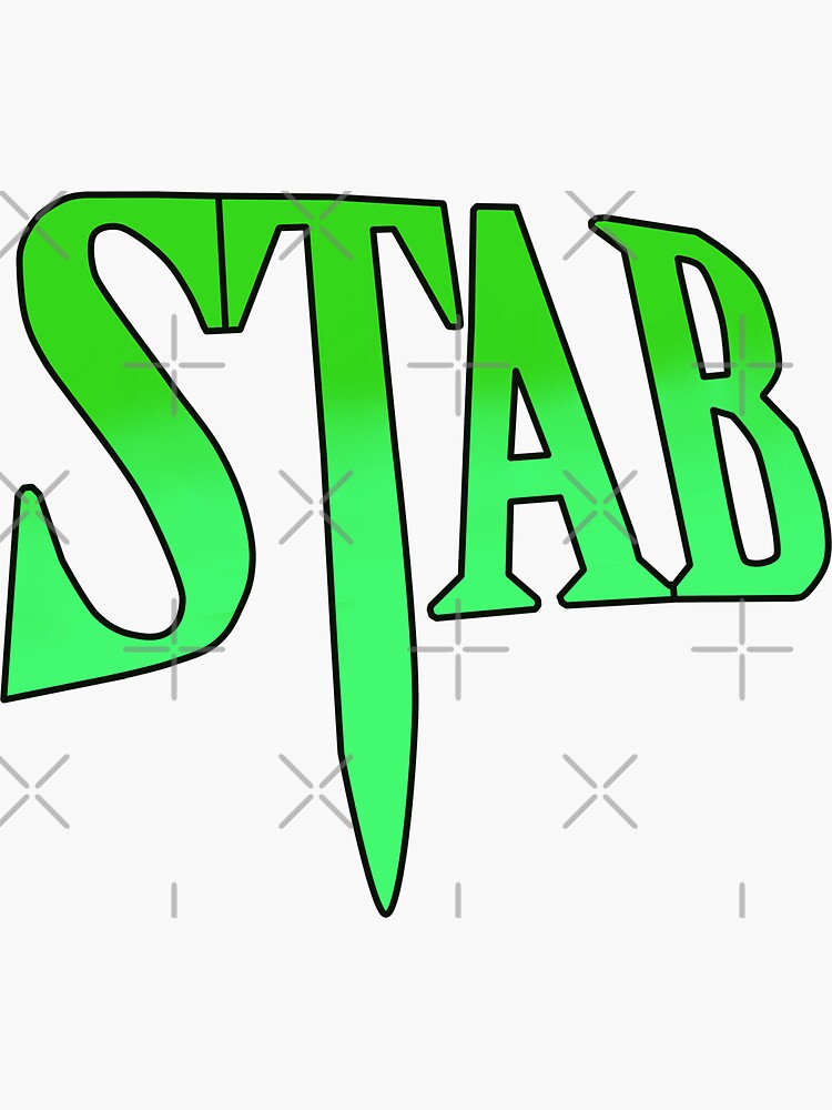 "stab" Sticker by leighwhannll | Redbubble