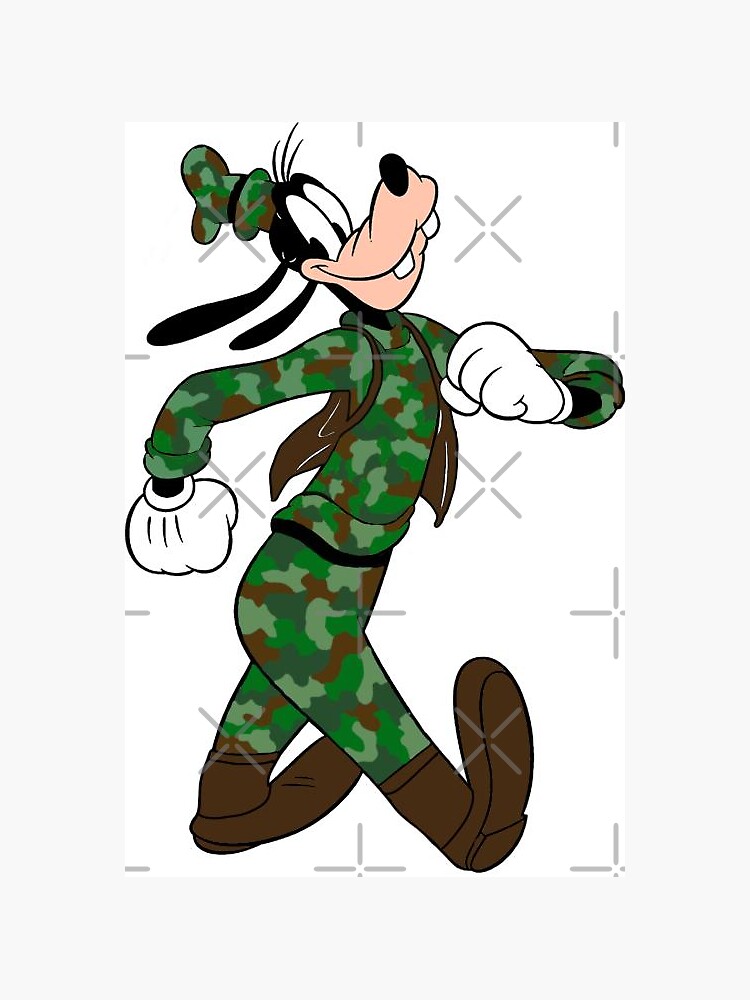 "Army Goofy" Sticker for Sale by tomangelone | Redbubble