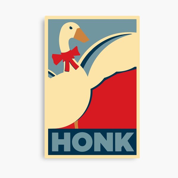"HONK | goose" Canvas Print for Sale by xaiax | Redbubble