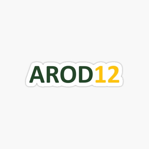 "AROD12 - Aaron Rodgers" Sticker for Sale by CS2312 | Redbubble