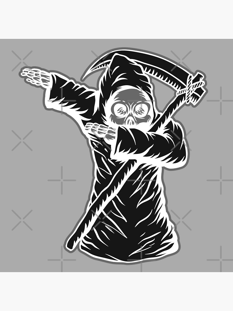 "halloween dabbing grim reaper" Poster for Sale by gossiprag | Redbubble