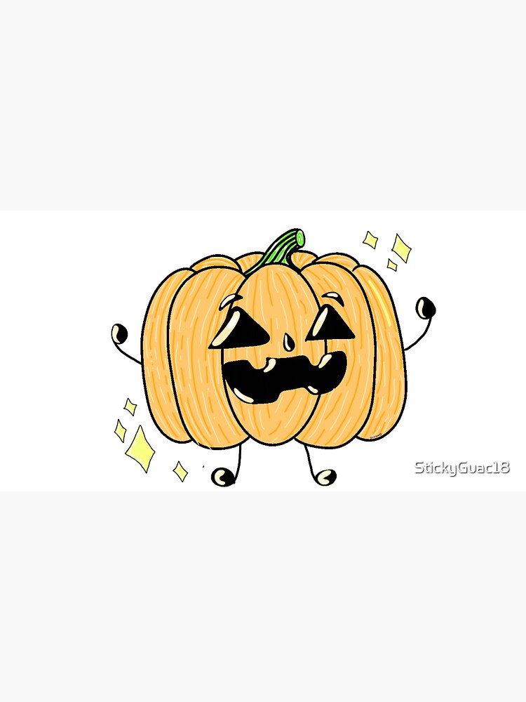 "Spooky Pumpkin Bro" Sticker by StickyGuac18 | Redbubble
