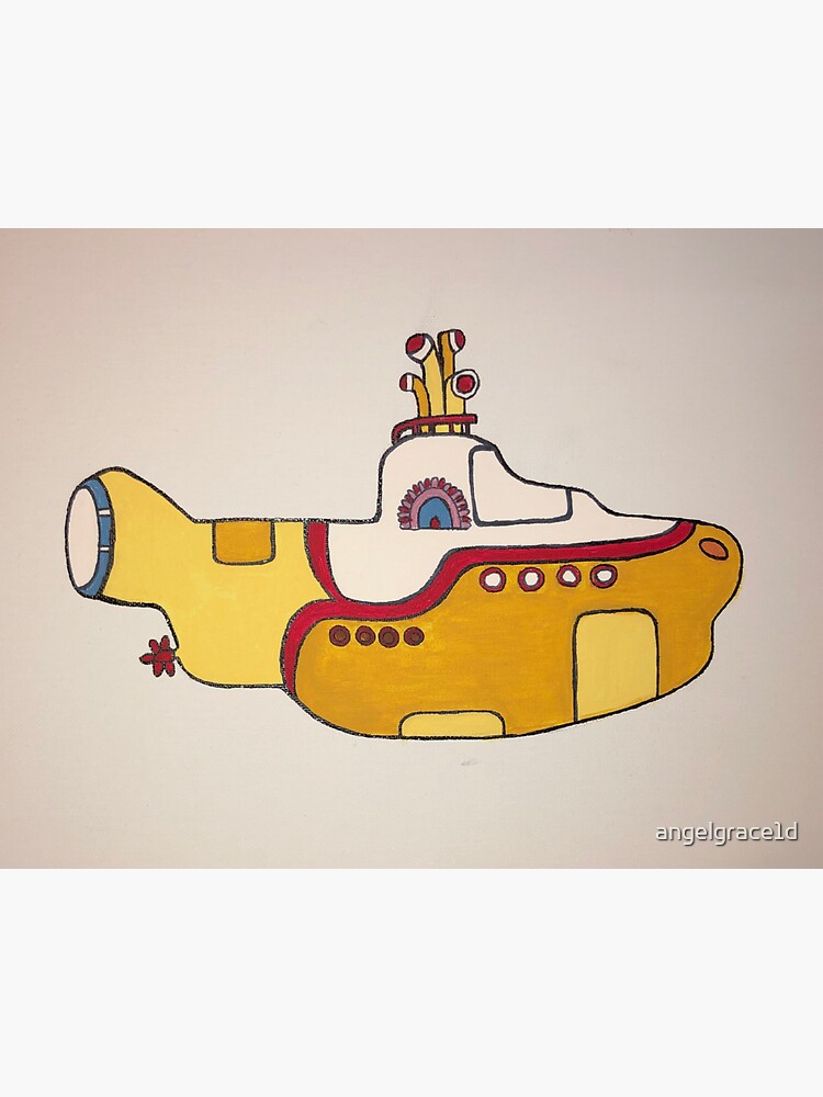 "Yellow submarine " Sticker for Sale by angelgrace1d | Redbubble
