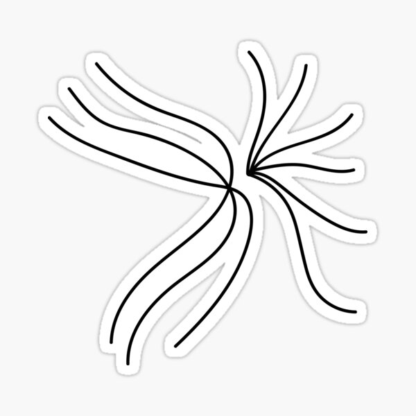 "Playful Line Sticker" Sticker for Sale by ryanleedesign | Redbubble