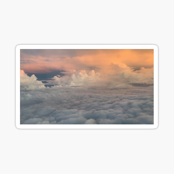 "sunset among the aesthetic clouds" Sticker by presleyhy | Redbubble