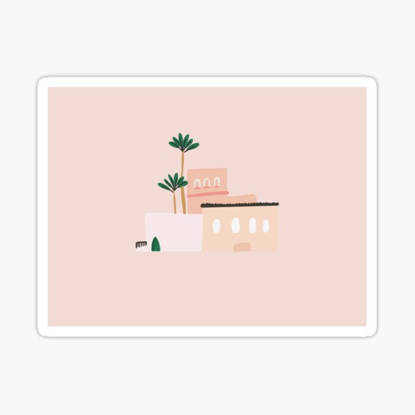 "Pastel Villa" Sticker for Sale by sophiemcintosh | Redbubble