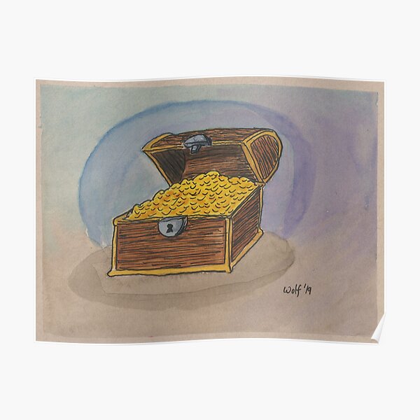 "Inktober 2019 #21: Treasure" Poster by dylanwolf | Redbubble