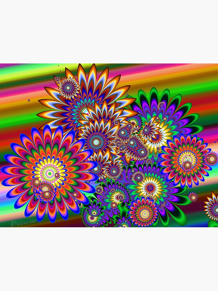 "Hippy Dippy Flowers" Poster by wolfepaw | Redbubble