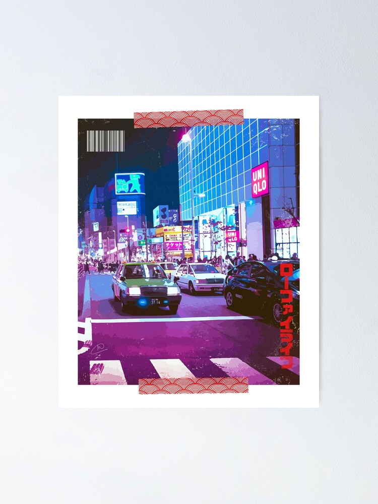 "LoFi Nights" Poster by printablegeek | Redbubble