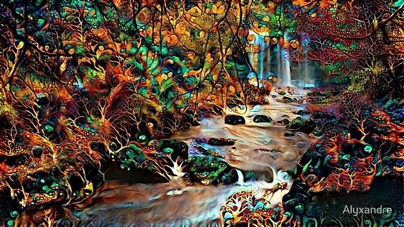 "Alien Autumn Landscape" by Alyxandre | Redbubble