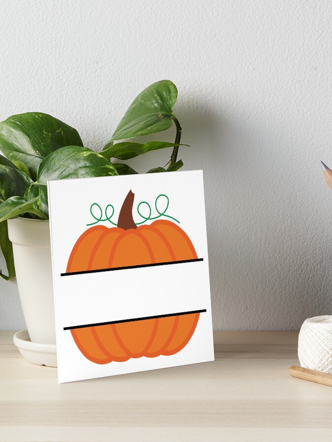 "Split Pumpkin" Art Board Print for Sale by Mysewcuteboutiq | Redbubble