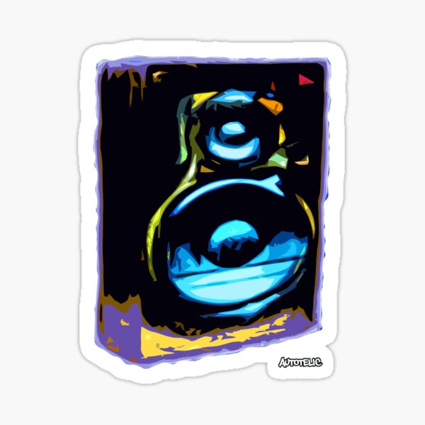 "Flouro Boombox" Sticker for Sale by fugazi75 | Redbubble