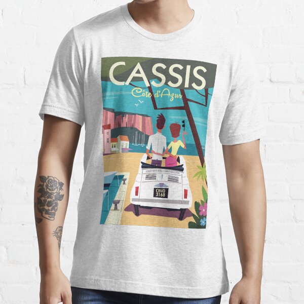 "Cassis poster" T-shirt for Sale by GAGodel | Redbubble | cassis t ...