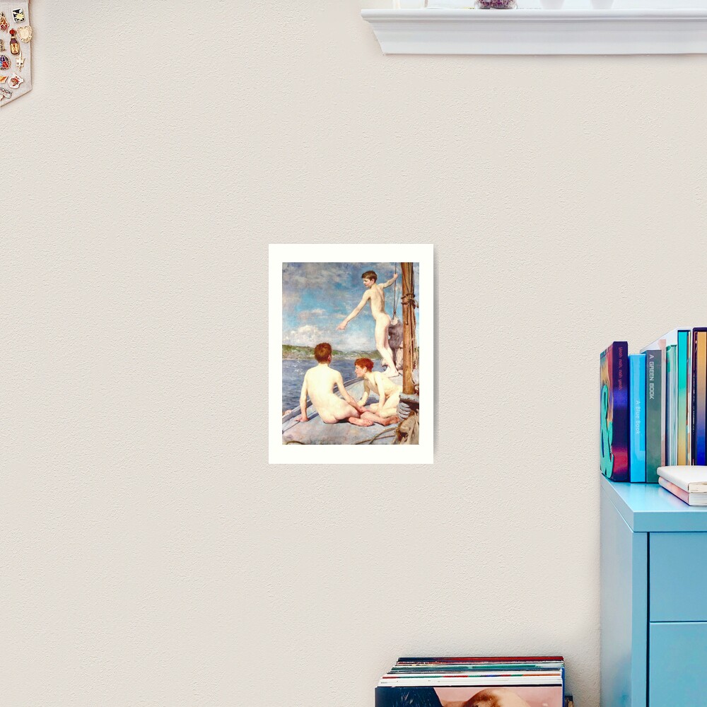 "The bathers by Henry Scott Tuke" Art Print for Sale by ArgosDesigns ...