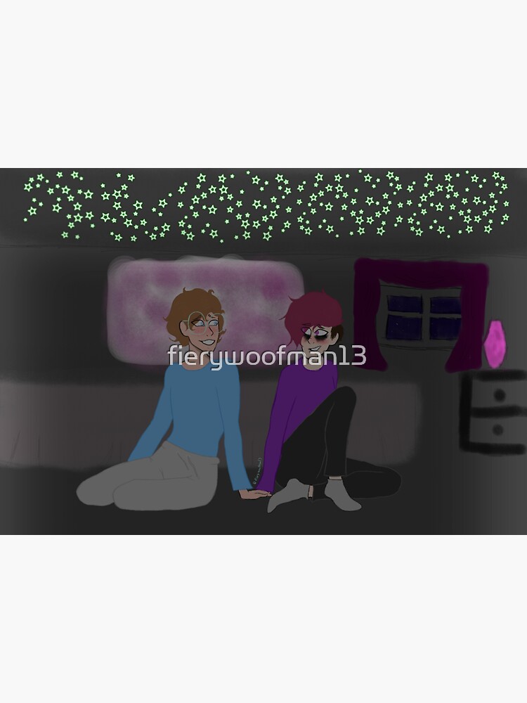 "Sleepover ~*Moxiety*~" Sticker for Sale by fierywoofman13 | Redbubble