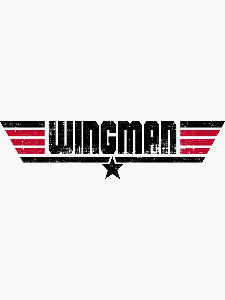 "Wingman" Sticker for Sale by DarkSmack | Redbubble