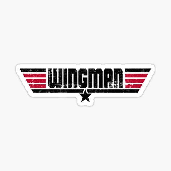 "Wingman" Sticker for Sale by DarkSmack | Redbubble