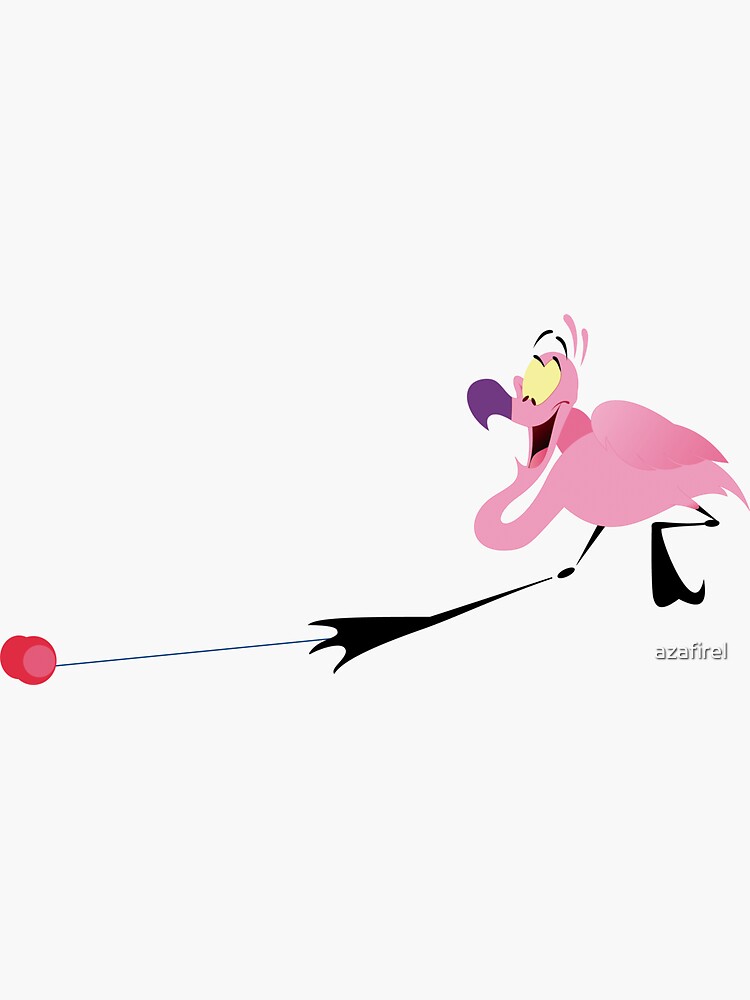 "Carnival of the animals. Flamingo's yo-yo from Fantasia 2000" Sticker ...