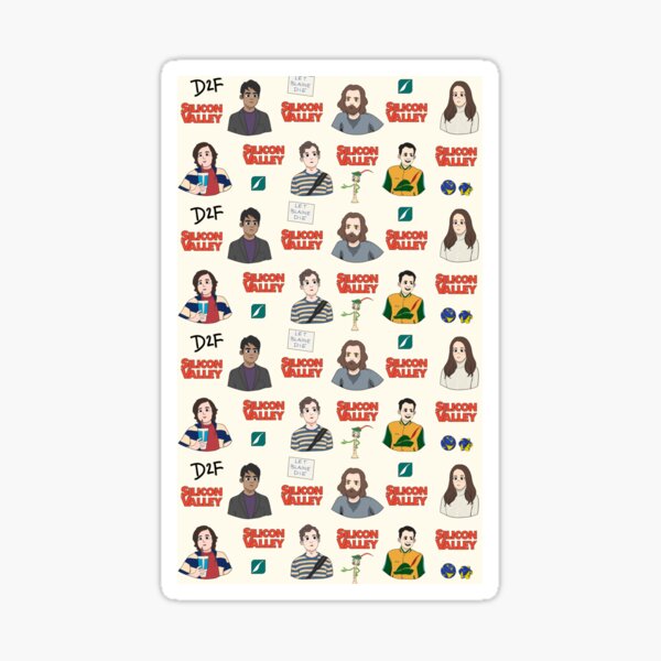 "Silicon Valley" Sticker for Sale by neeannn | Redbubble