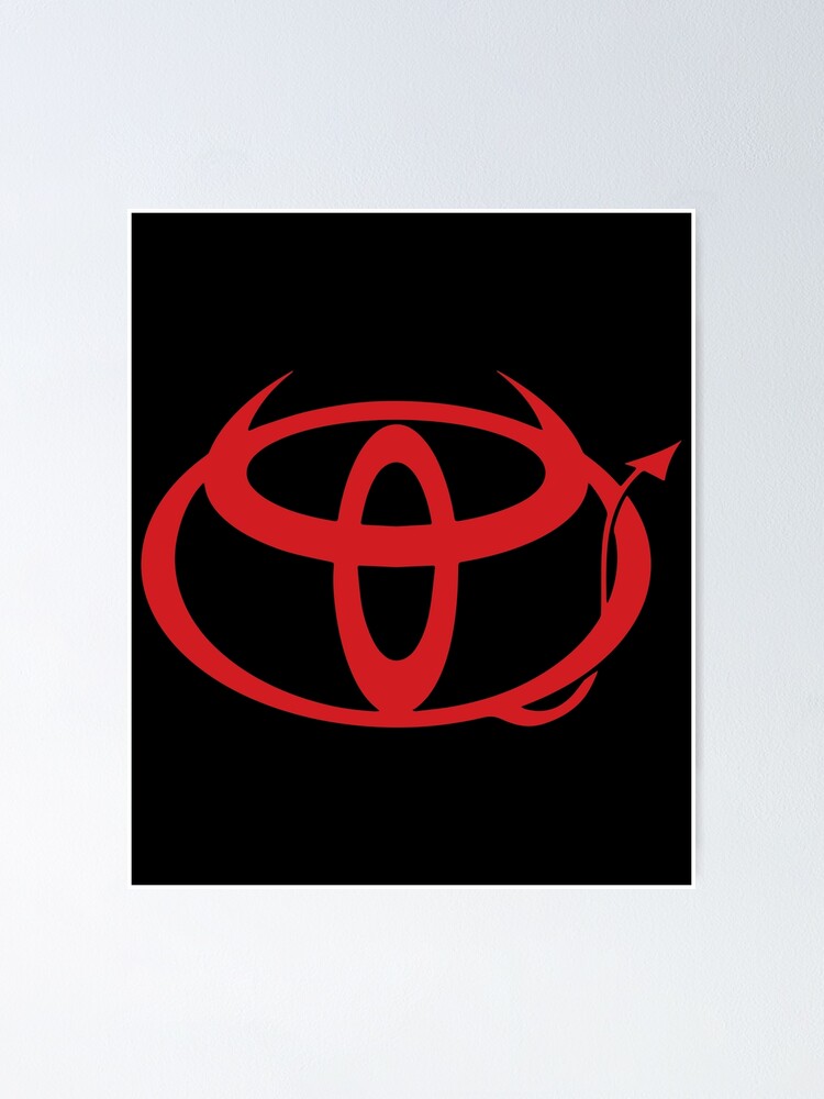 "Toyota Evil Logo Trd Racing Development Camry Tacoma Tundra Runner ...