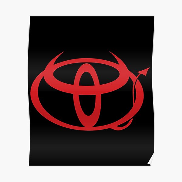 "Toyota Evil Logo Trd Racing Development Camry Tacoma Tundra Runner ...