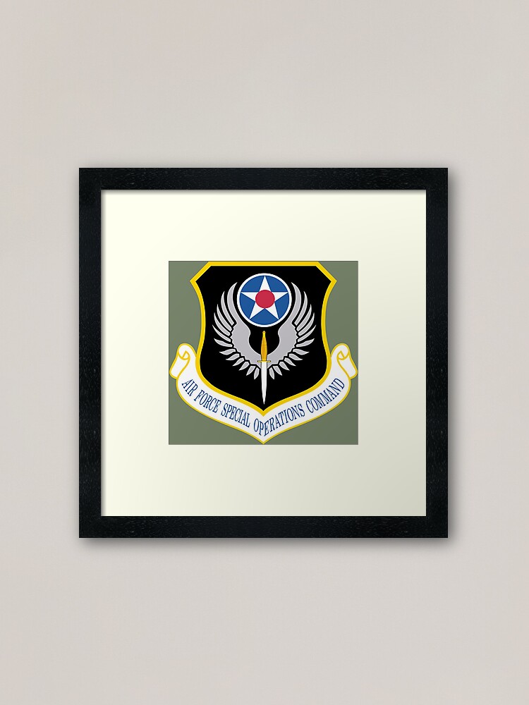 "Air Force Special Operations Command (USAF)" Framed Art Print by ...