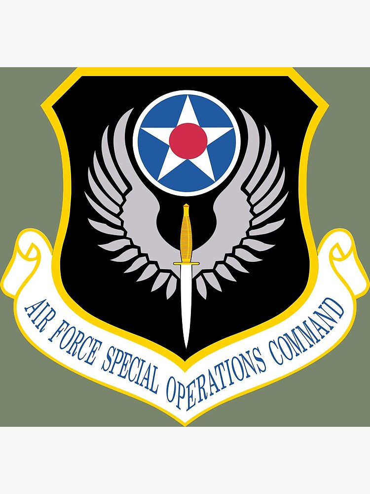 "Air Force Special Operations Command (USAF)" Framed Art Print by wordwidesymbols | Redbubble