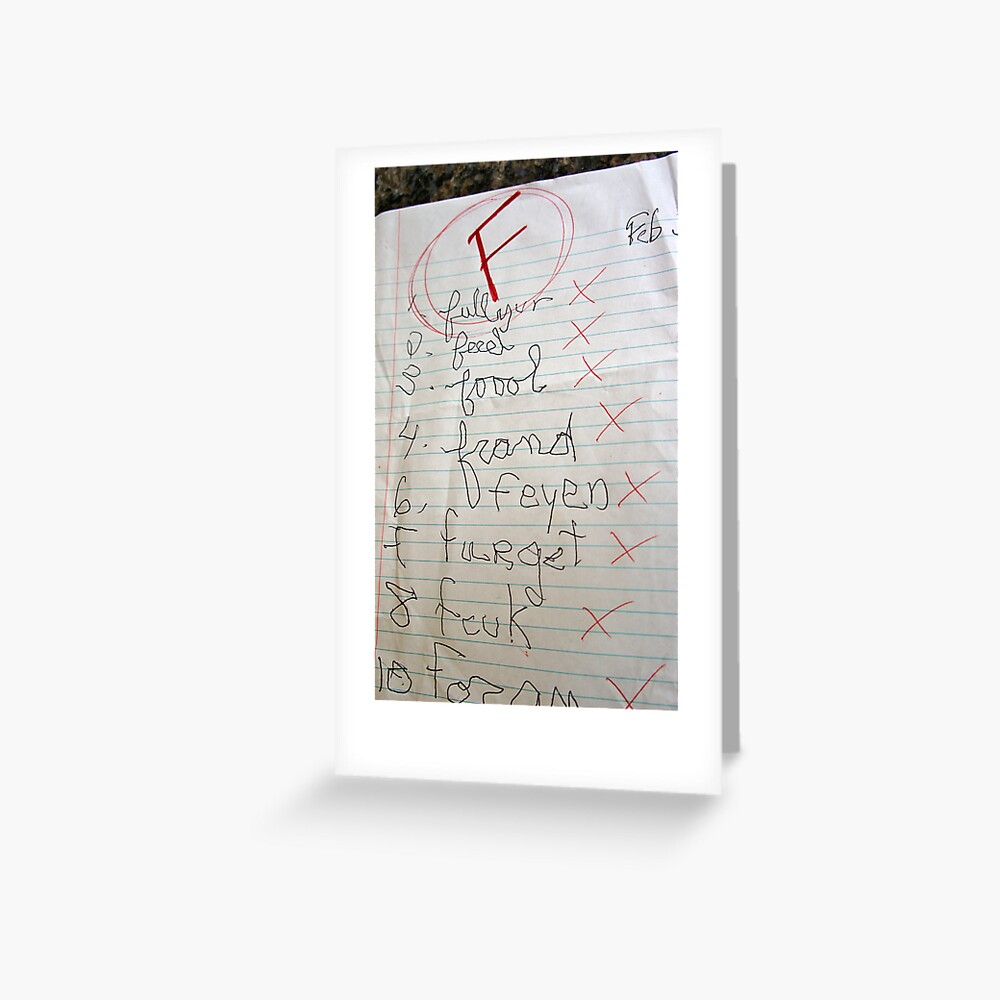 "FAILURE" Greeting Card for Sale by delta | Redbubble