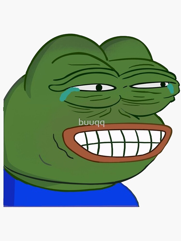 "PepeLaugh" Sticker by buuqq | Redbubble