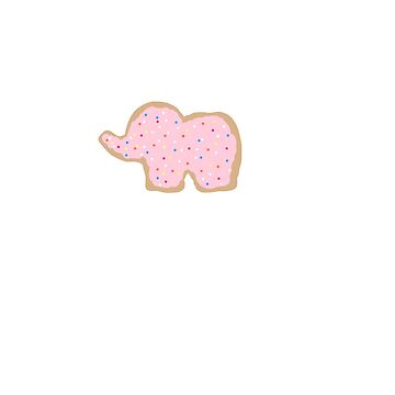 "Elephant Animal Cracker" Sticker for Sale by Golden-rose-bun | Redbubble