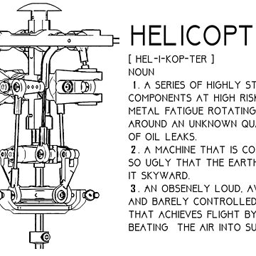 "HELICOPTER (definition)" Greeting Card for Sale by MACH5- | Redbubble
