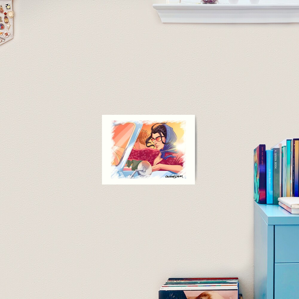 "Baz in his scarf and sunglasses" Sticker for Sale by Oblivionsdream ...