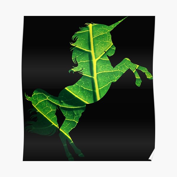 Póster «Hoja de unicornio» de HiddenStar02 | Redbubble